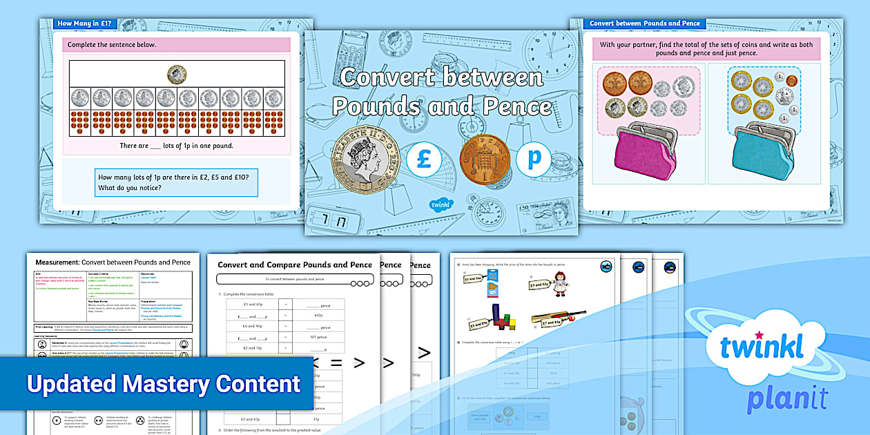 👉 Converting Pennies to Pounds | Twinkl | Maths Money | Year 3