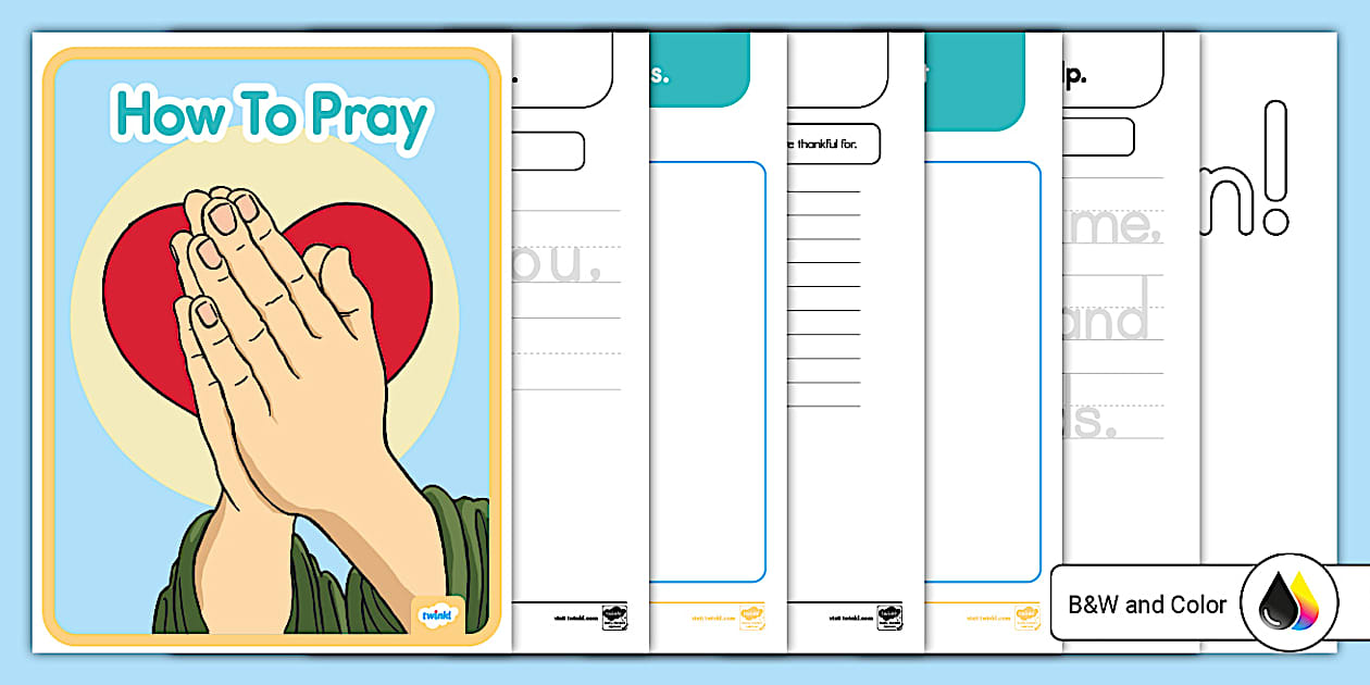 How To Pray Activity Booklet (teacher made) - Twinkl