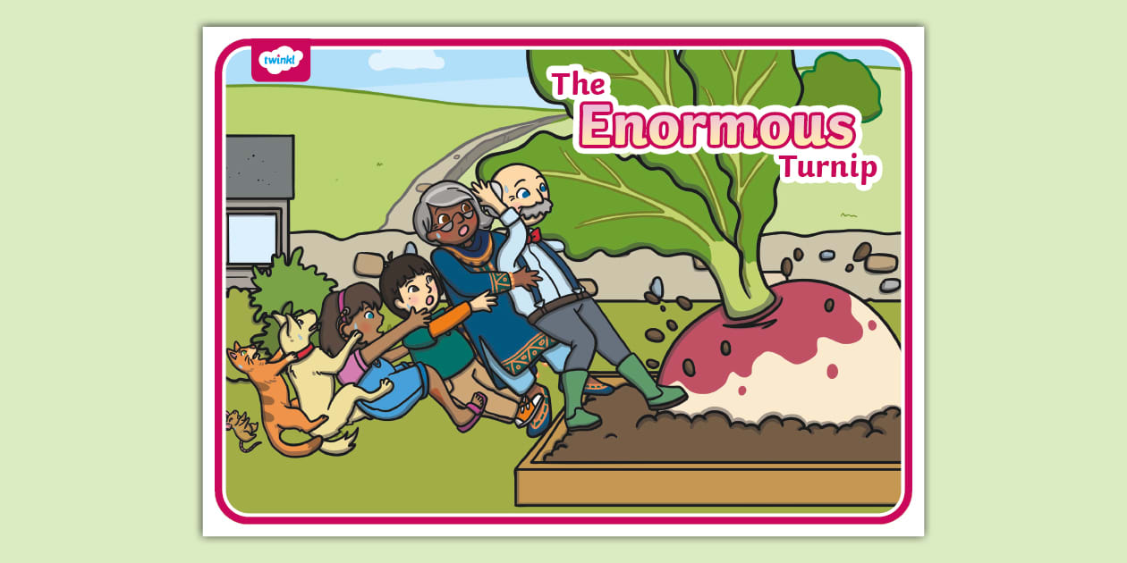 The Enormous Turnip Story Poster (teacher made) - Twinkl