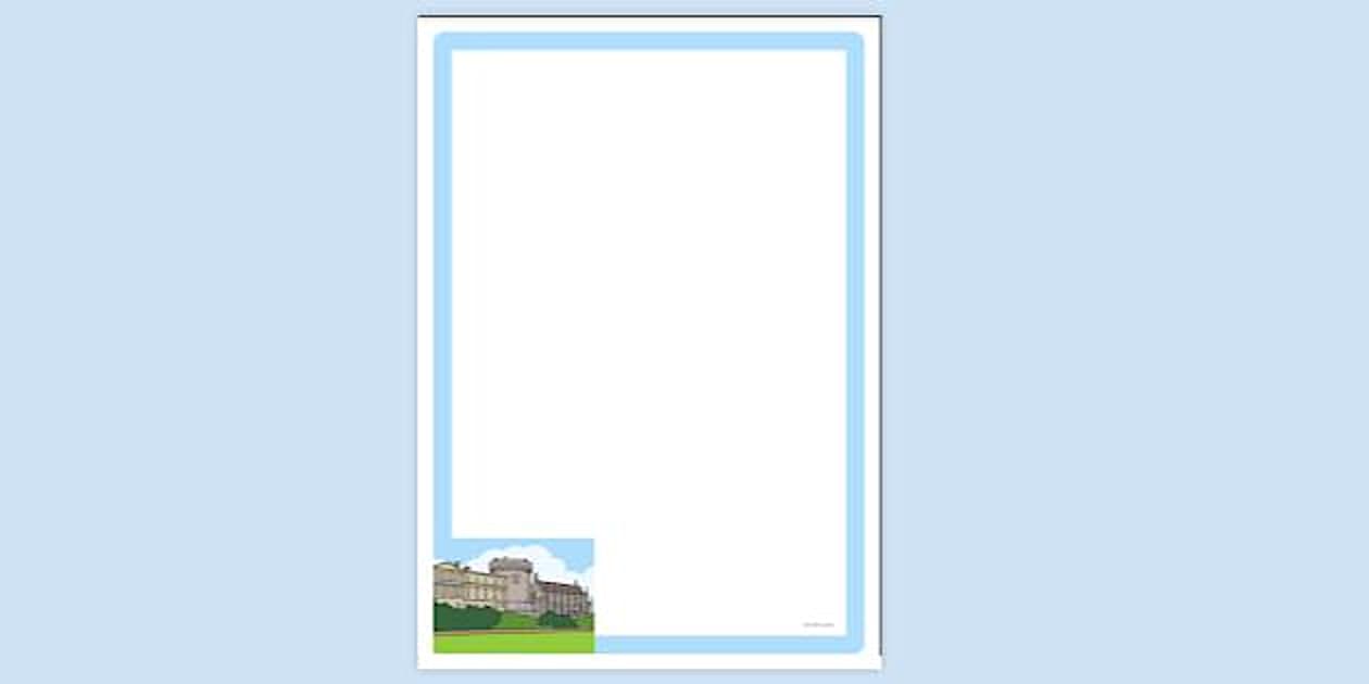 Simple Blank Dublin Castle Page Border (teacher made)