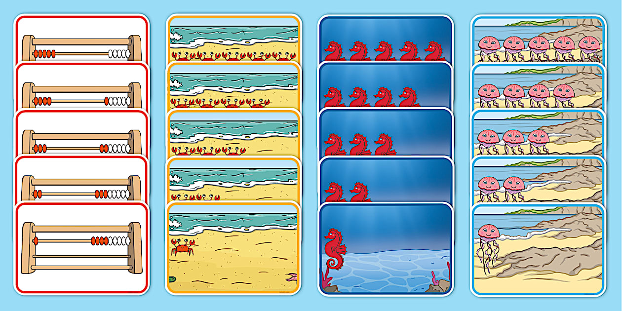 👉 Rekenrek Matching Game to 5 | Twinkl - Twinkl