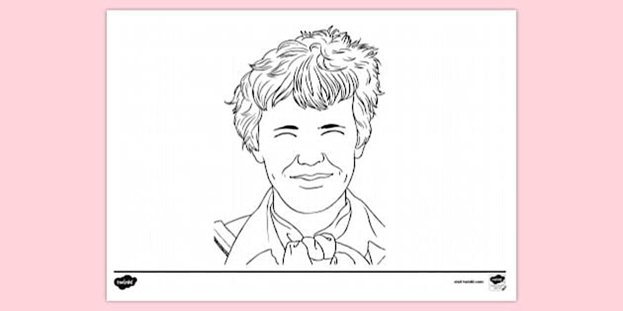 Amelia Earhart Twinkl Eyes Colouring | Colouring Sheets