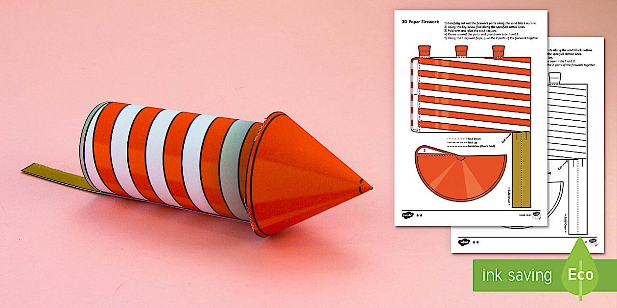 Make Your Own New Year's Eve Firework Decoration