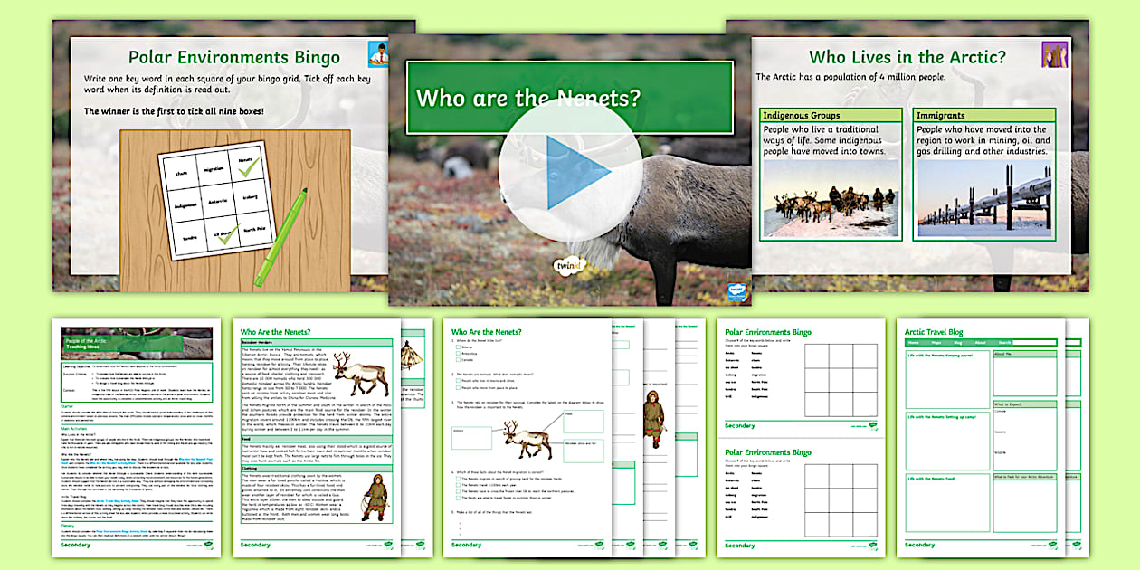 Polar Regions lesson 5: People of the Arctic (teacher made)