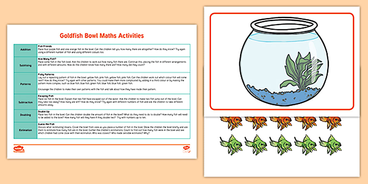 👉 EYFS Goldfish Bowl Maths Activities (teacher made)