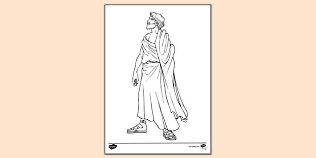 Odysseus Colouring Sheet | Colouring Sheets | Twinkl