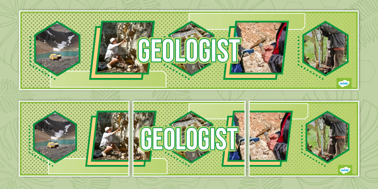 STEM Jobs: Geologist Display Banner (Teacher-Made) - Twinkl