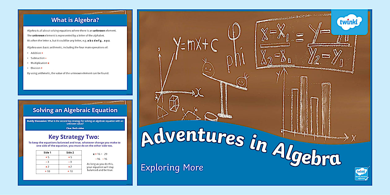 Adventures in Algebra - Exploring More Powerpoint (Year 7-8)