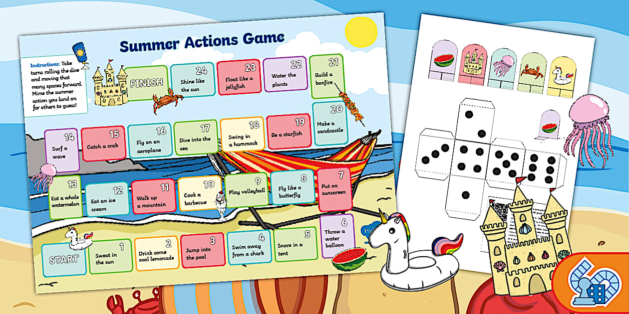 Summer Picnic Family Games – Board Games – Twinkl Resources