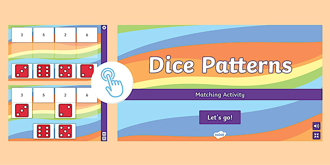 Dice Patterns Interactive Matching Activity (teacher made)