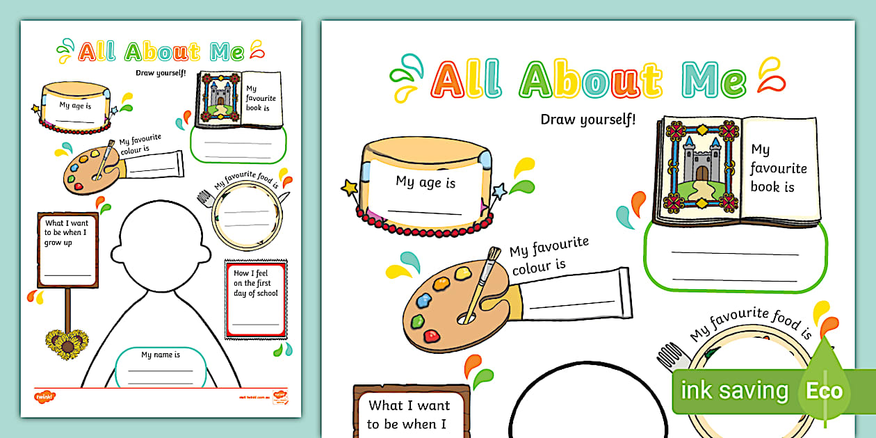 All About Me Poster Activity | Twinkl Resources - Twinkl