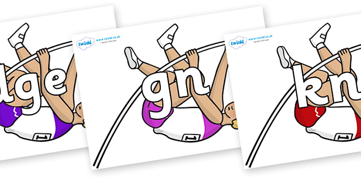 Silent Letters on Pole Vault (teacher made) - Twinkl