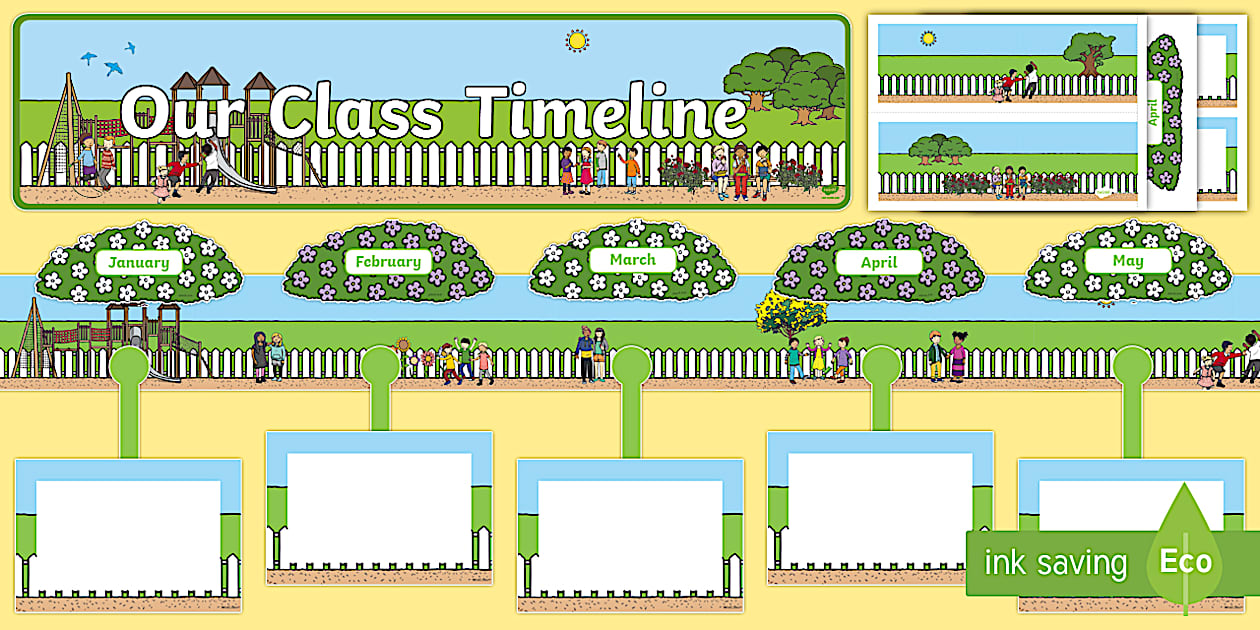 Friendship-Themed Class Timeline - Printable Display Pack