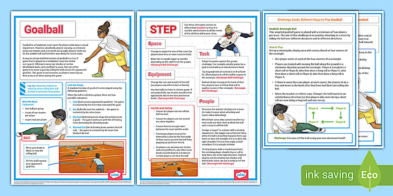 Goalball Rules and Challenges - Inclusive PE Game