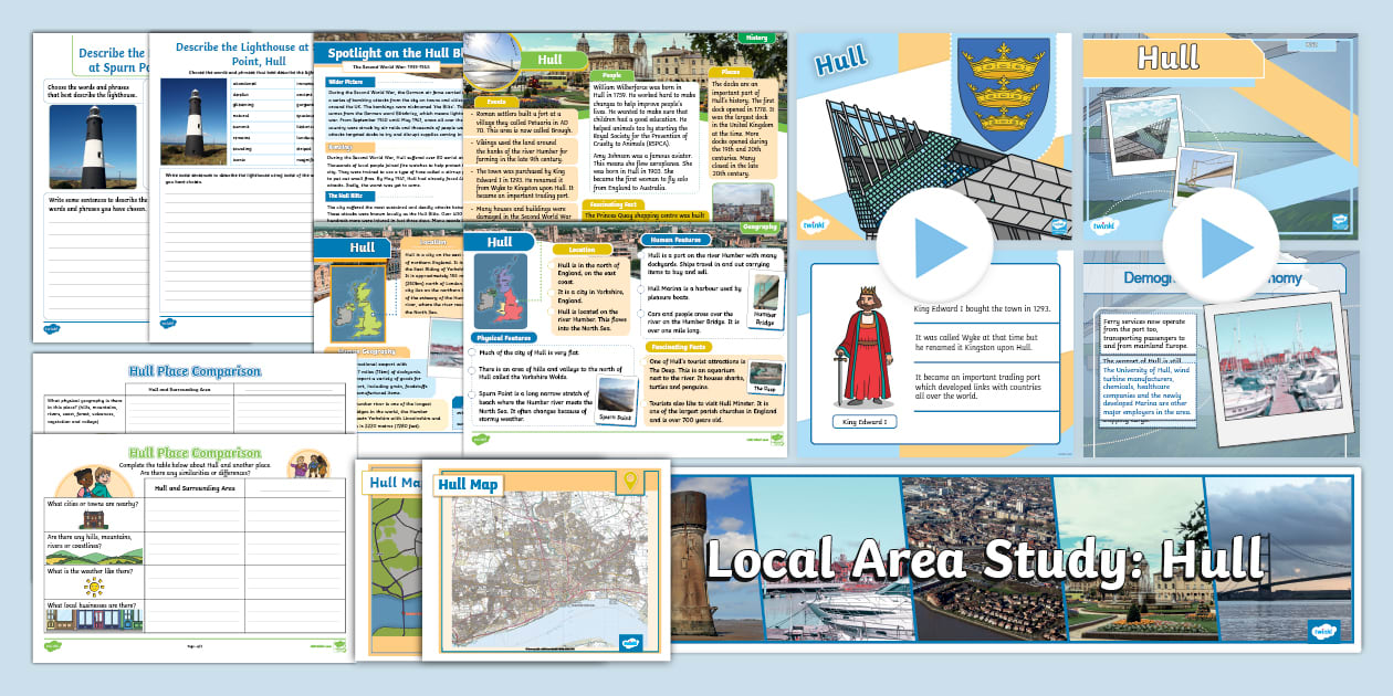 Hull Local Area Study Teaching Pack (teacher made) - Twinkl