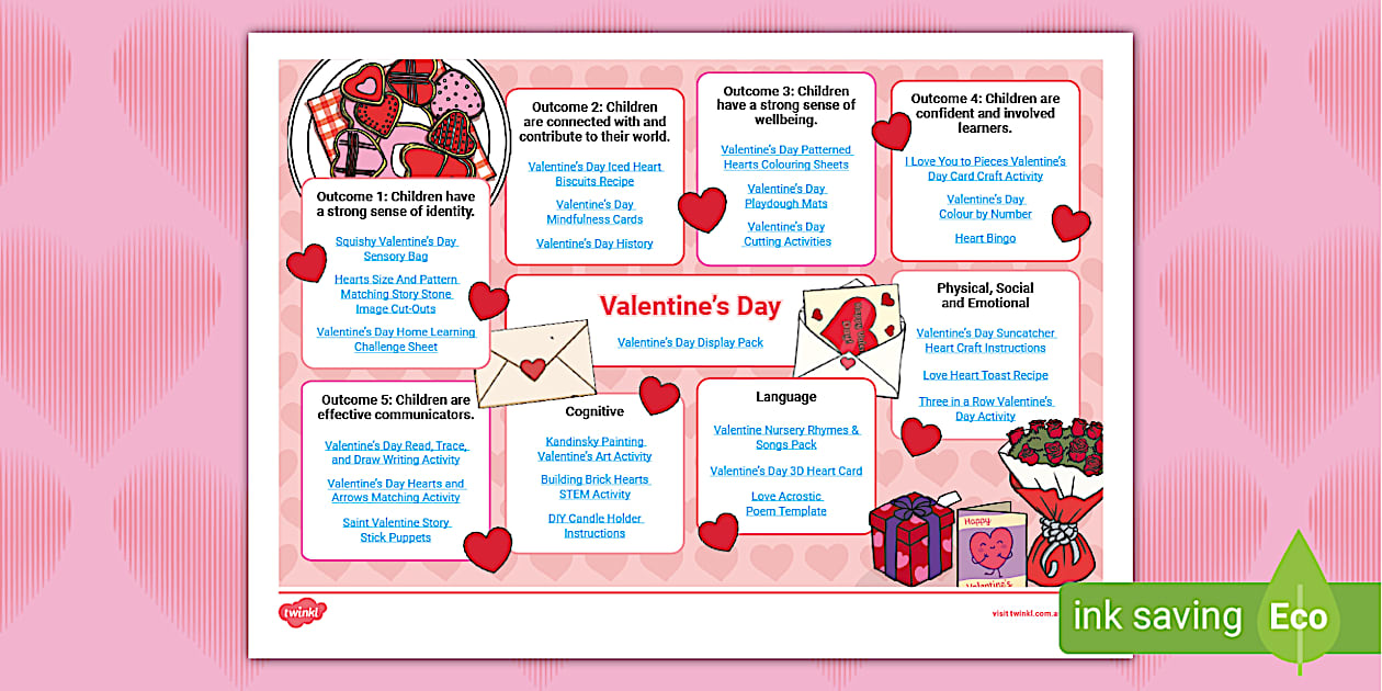 Valentine's Day Topic Planner (teacher made) - Twinkl