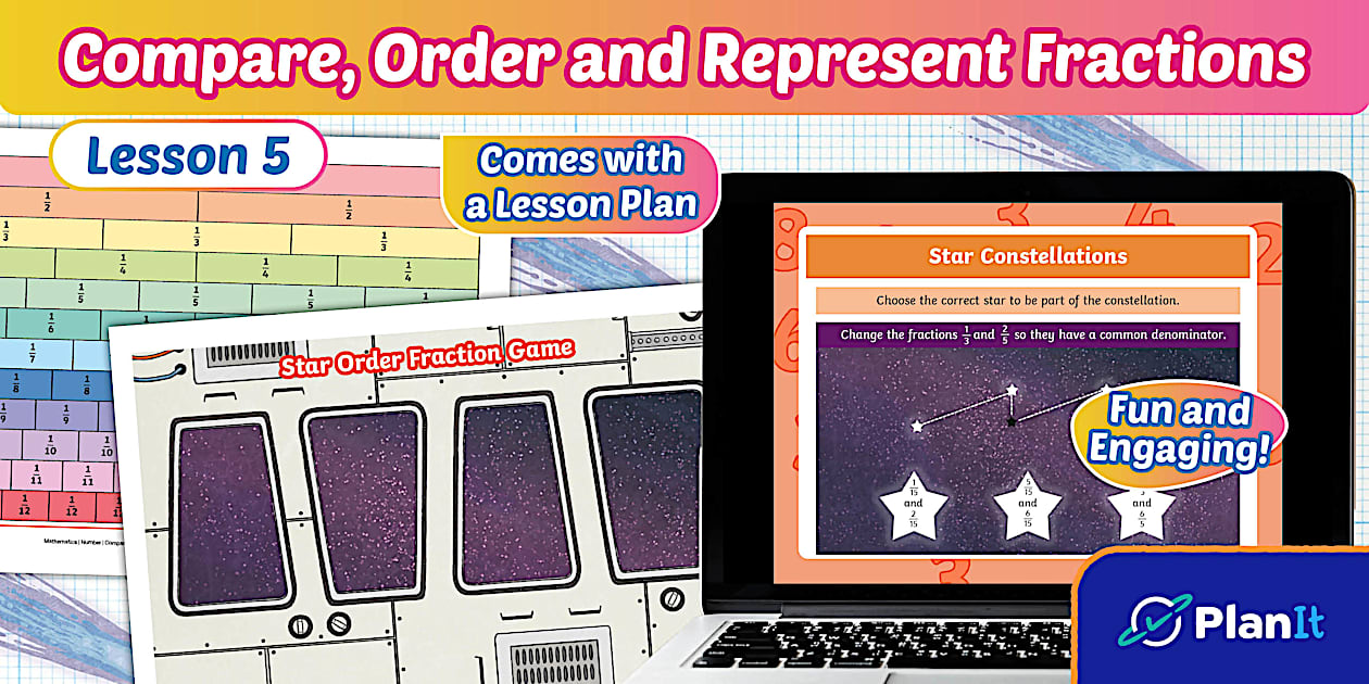 Yr 6 Number: Compare, Order and Represent Fractions Lesson 5