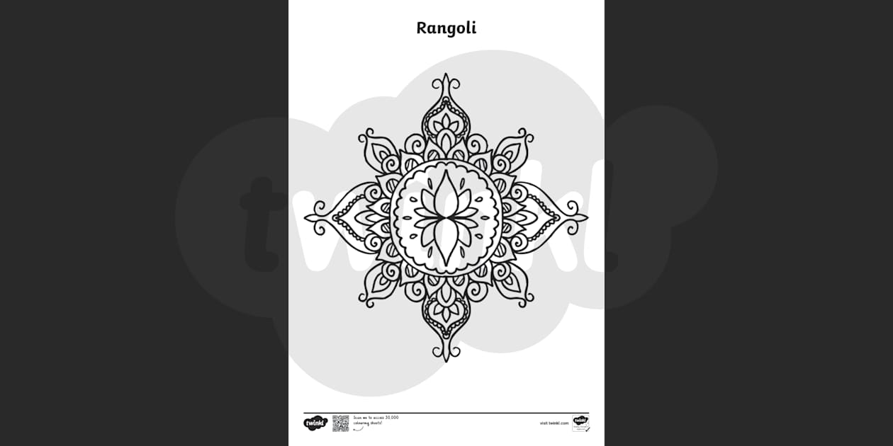 rangoli colouring patterns