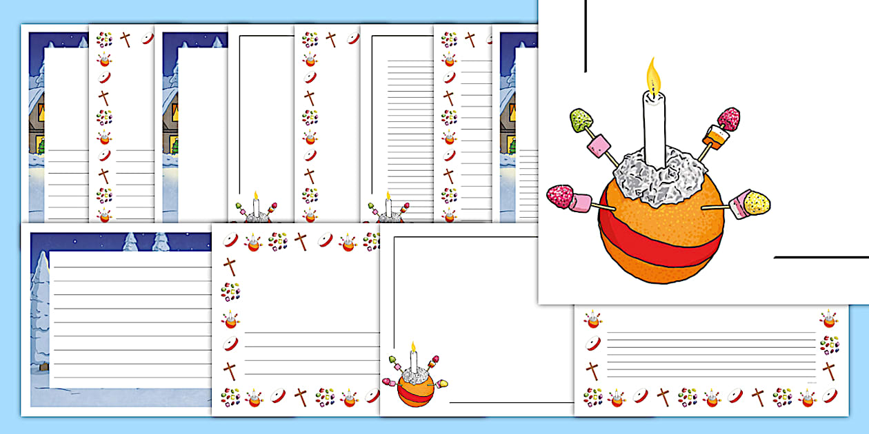 Christingle Page Border Pack