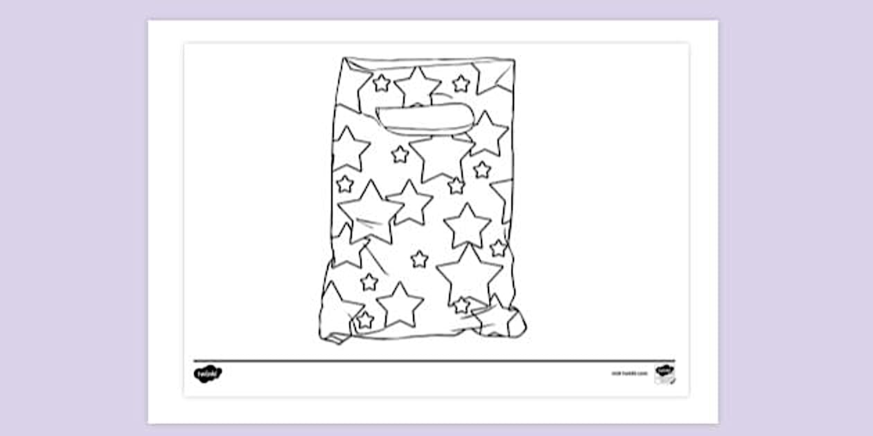 Party Bag Colouring Sheet - Colouring Sheets (teacher made)