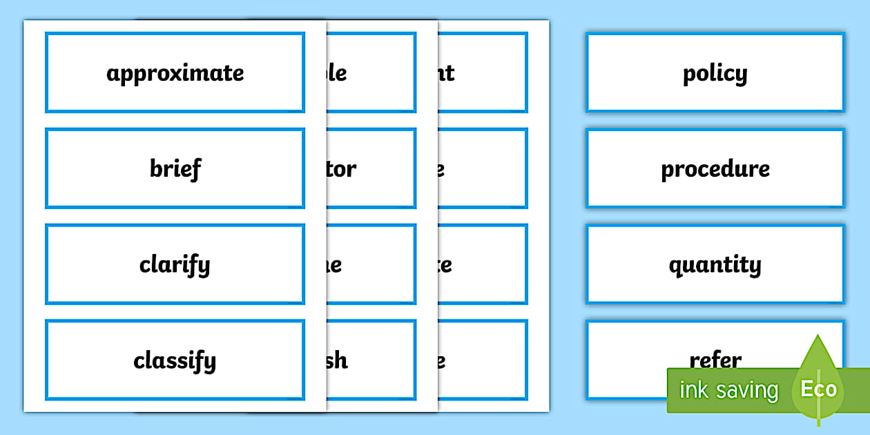 Tier 2 Vocabulary Word Cards for 3rd-5th Grade - Twinkl