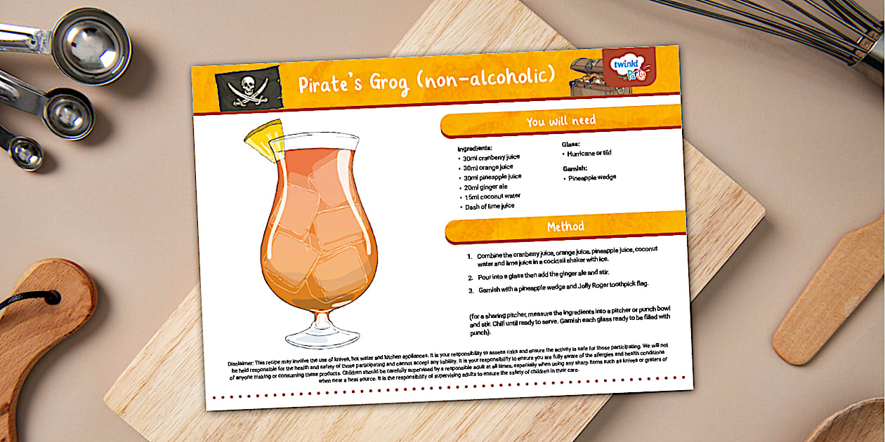Pirates Grog Non Alcoholic Recipe Twinkl Party