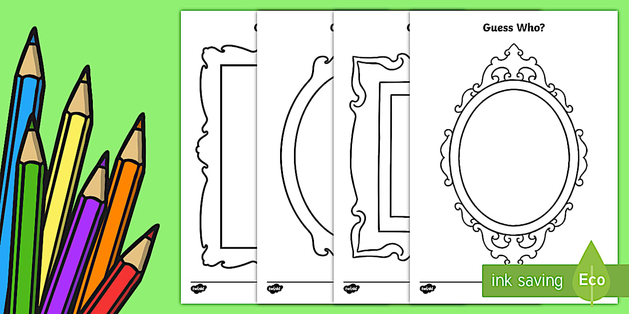 SA Guess Who? Self Portrait Frame (teacher made) - Twinkl
