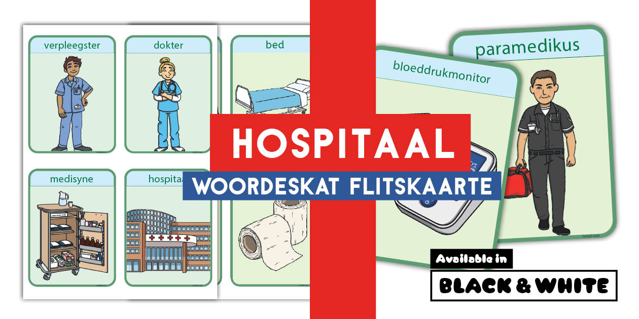 Hospitaal Woordeskat Flitskaarte (KABV Belyn)