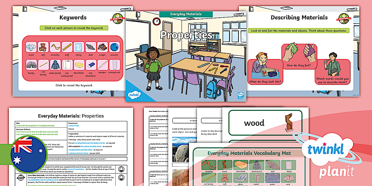 Science Everyday Materials Lesson 3 Properties - Twinkl