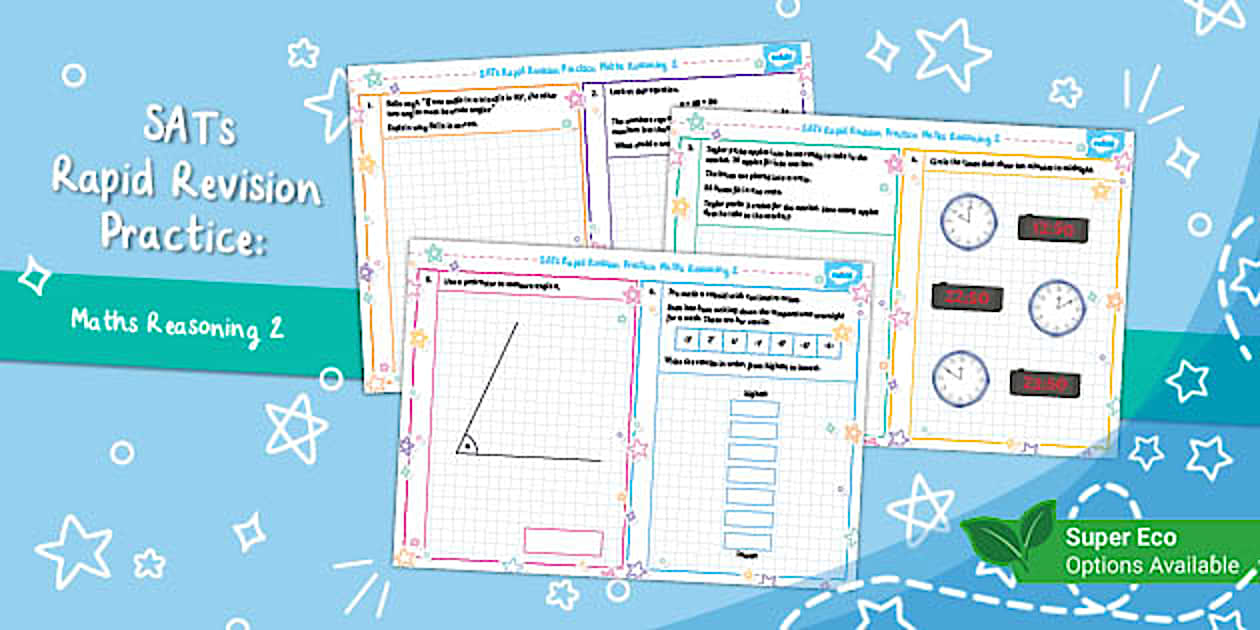 👉 SATs Rapid Maths Reasoning Revision Sheet 2 | Parent Support