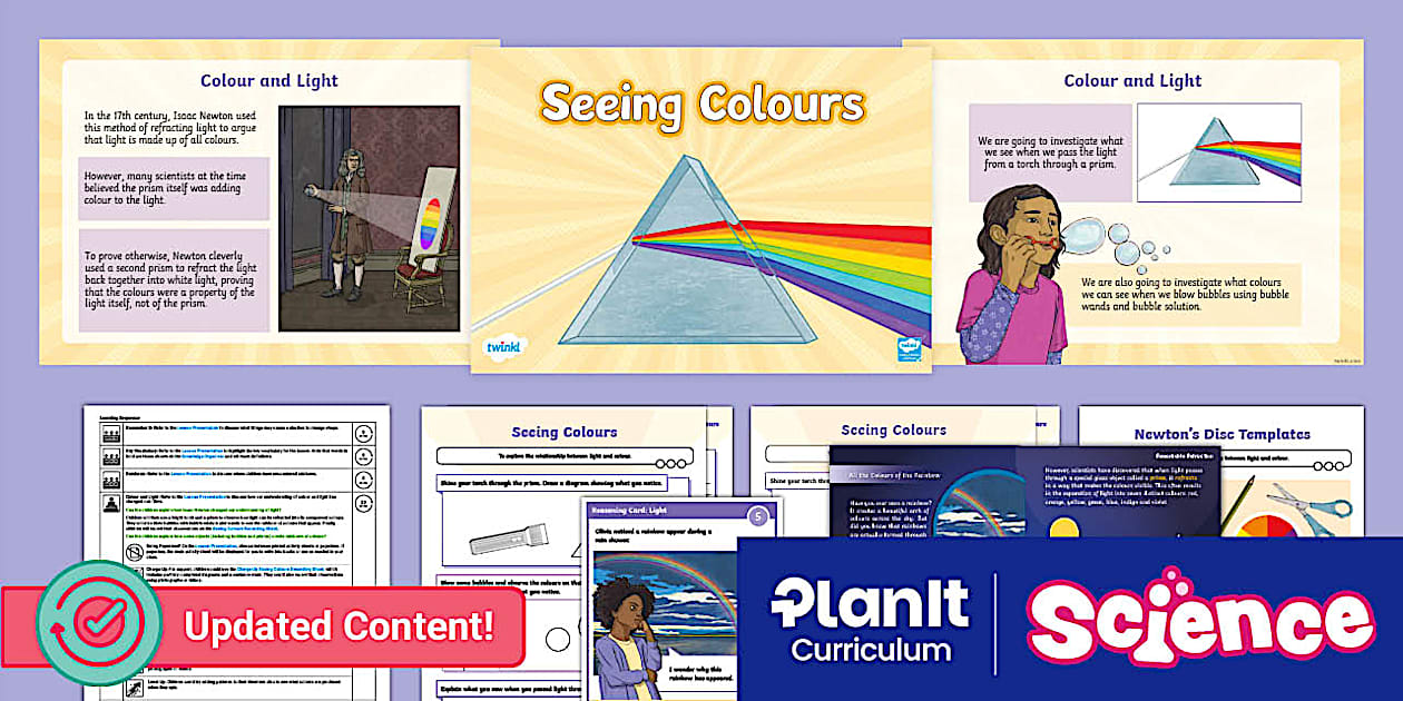 Y6 Light: Seeing Colours Lesson 5