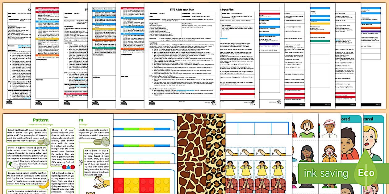 EYFS Patterns Adult Input Planning and Resource Pack