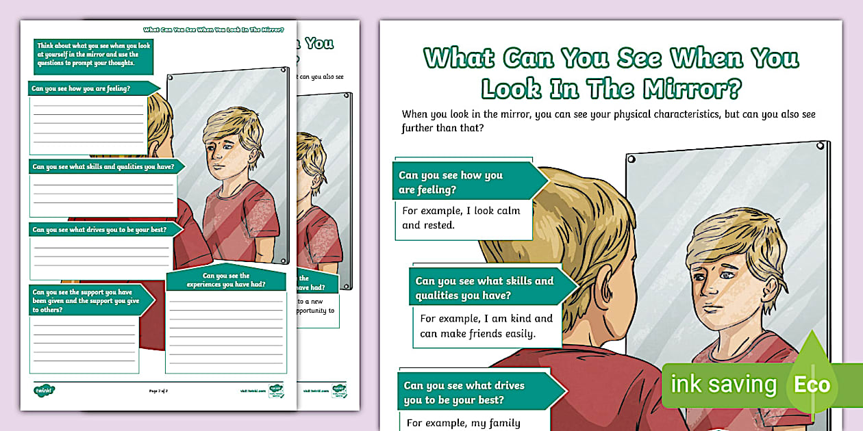 What Can You See When You Look In The Mirror? Activity
