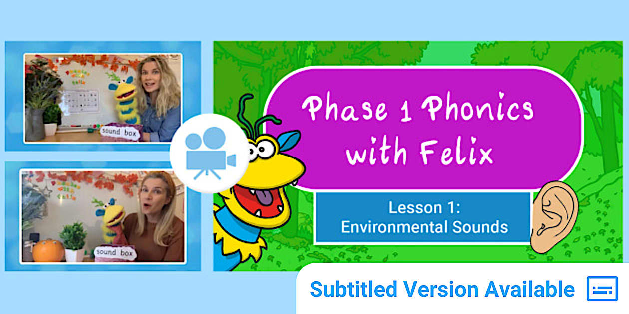 Environmental Sounds Video Lesson | Phase 1 Phonics - Twinkl