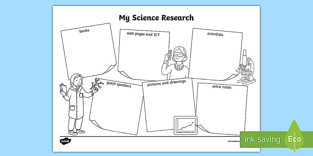 My Science Research Worksheet - Twinkl