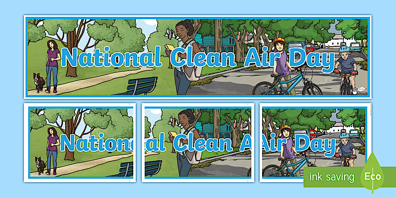National Clean Air Day Display Banner (teacher made)