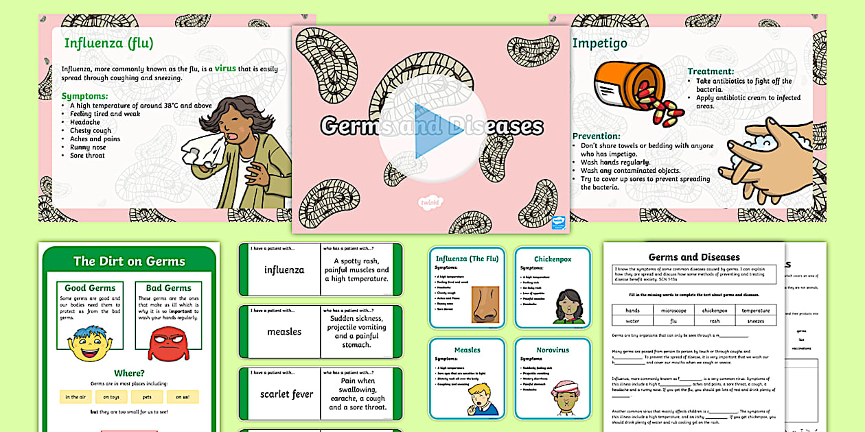Childhood Diseases Chart and PowerPoint - Disease Resources