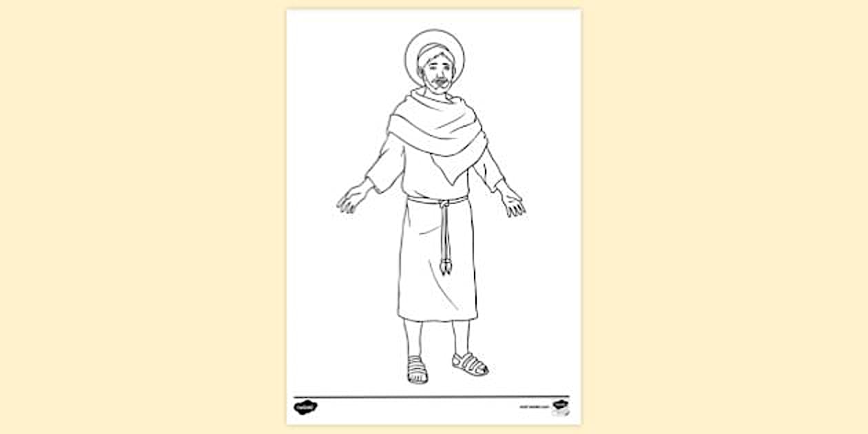 Jesus Appears to Disciples After Resurrection Colouring Page