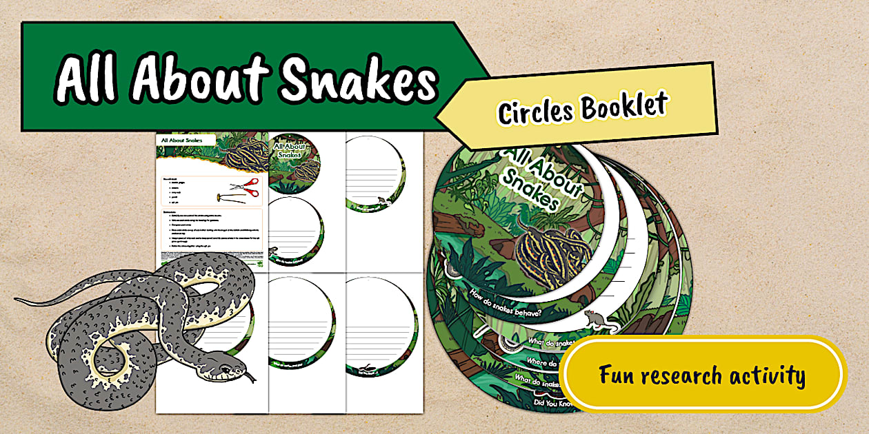 All About Snakes Circles Booklet