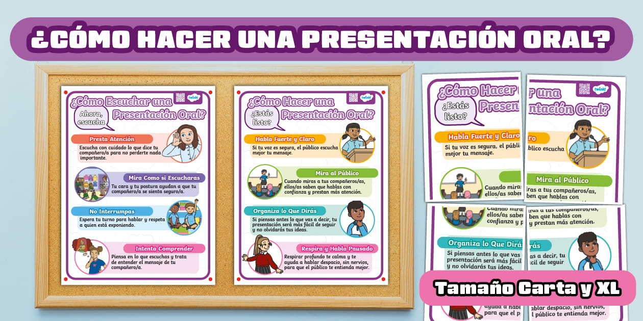 Póster | Presentación Oral | Escucha Activa | Oralidad | 1°