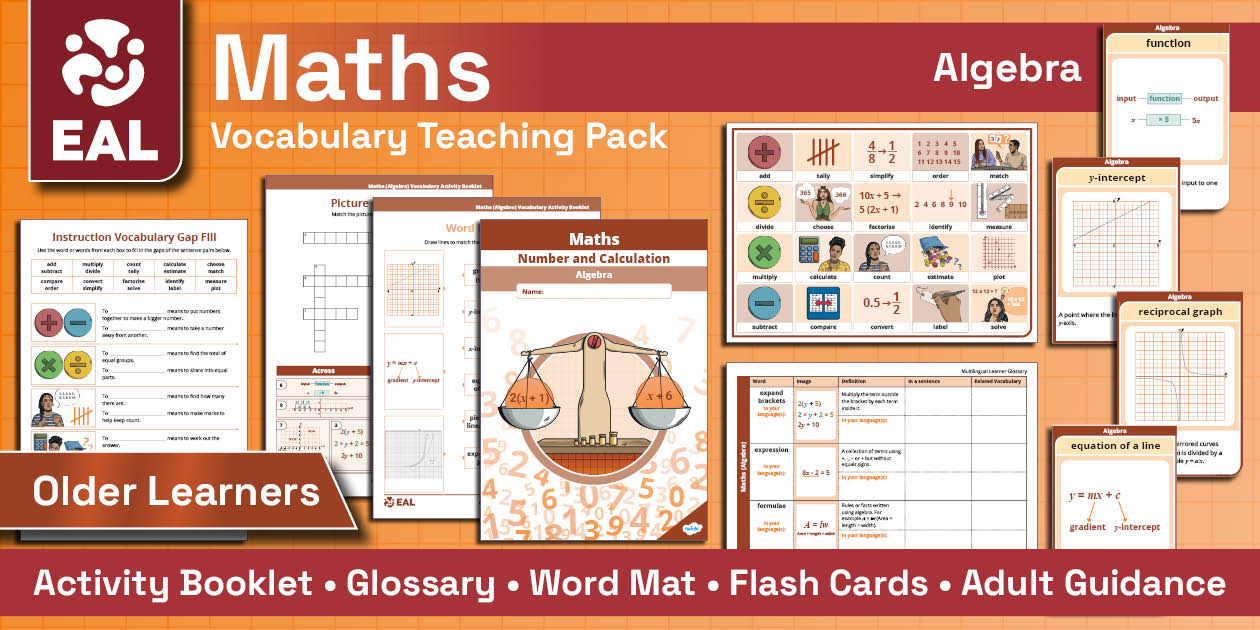 KS3 EAL Vocabulary Teaching Pack for Maths (Algebra)