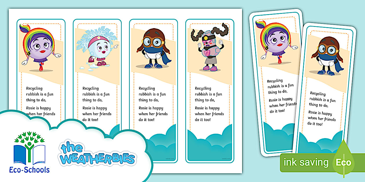 FREE! - The Weatherbies Rosie Rainbow Bookmarks - Twinkl