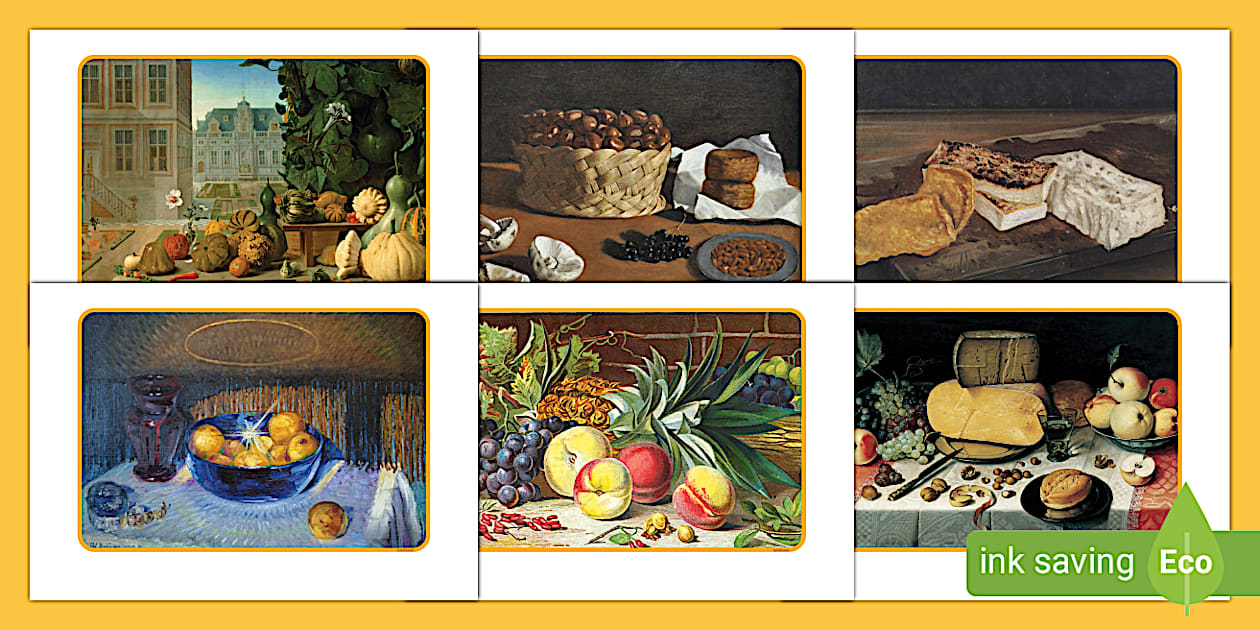 Food Still-Life Paintings Display Pack | Twinkl - Twinkl