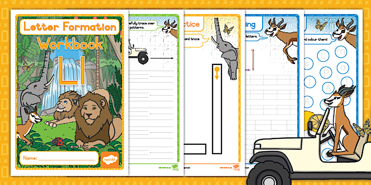 Grade 1 Letter Formation Workbook - Ll (teacher made)