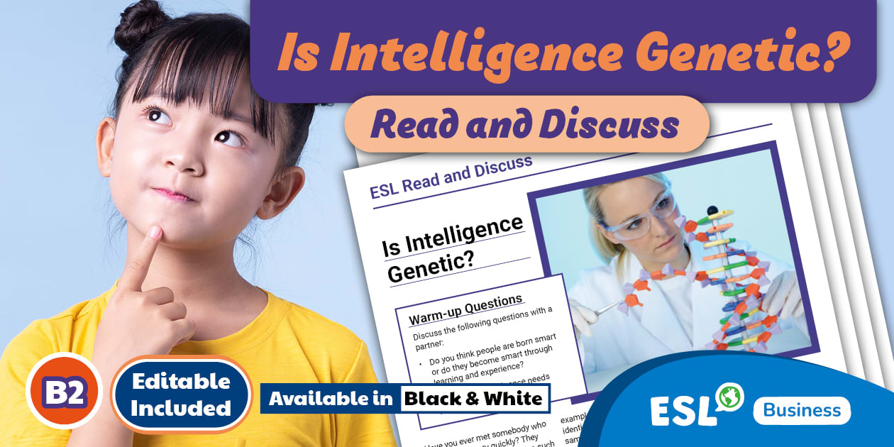 ESL Is Intelligence Genetic? Read and Discuss [Adults, B2]