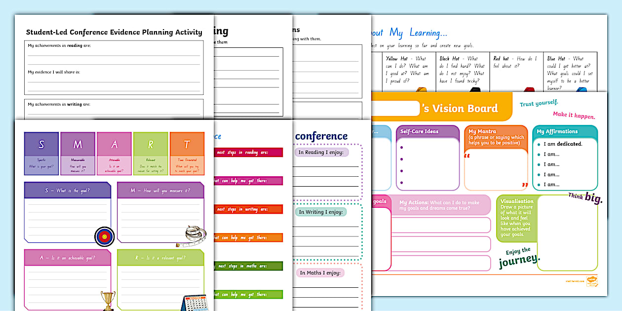Student-Led Goal Setting Conference Resource Pack - Twinkl