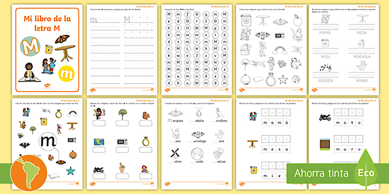 Mi libro de la letra m