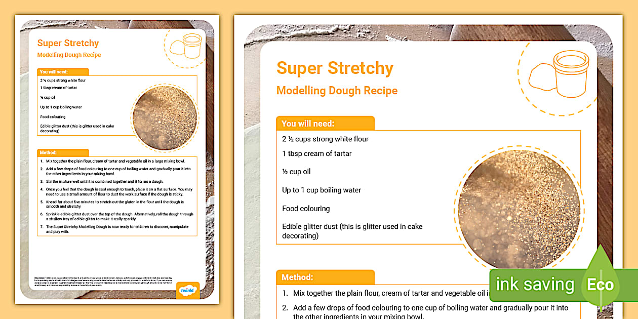 Super Stretchy Modelling Dough Recipe | Twinkl - Twinkl