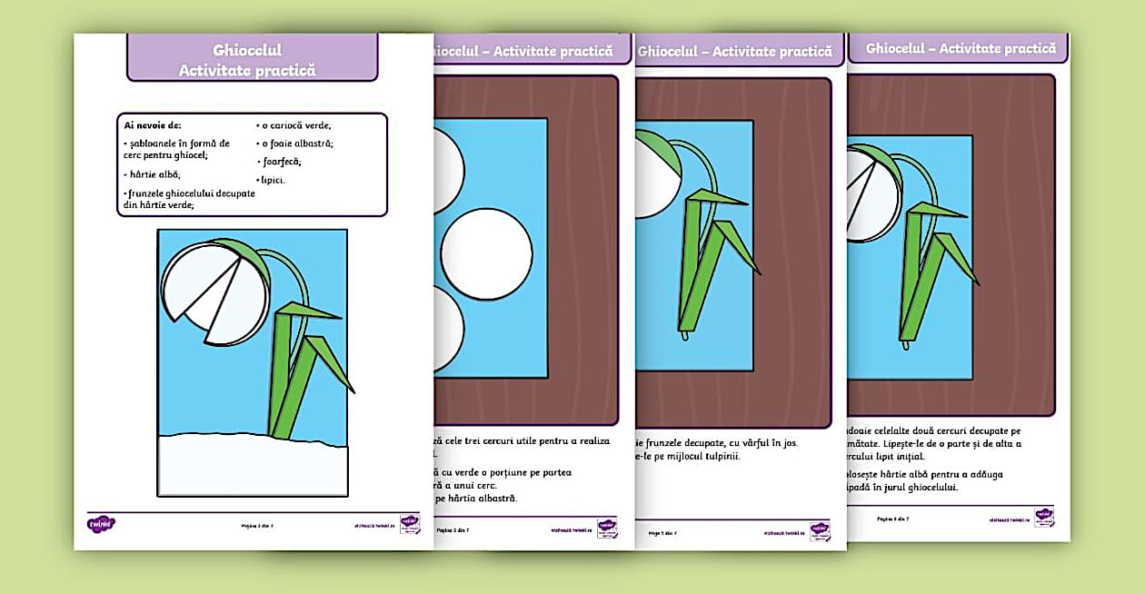 Ghiocelul – Activitate practică (teacher made) - Twinkl