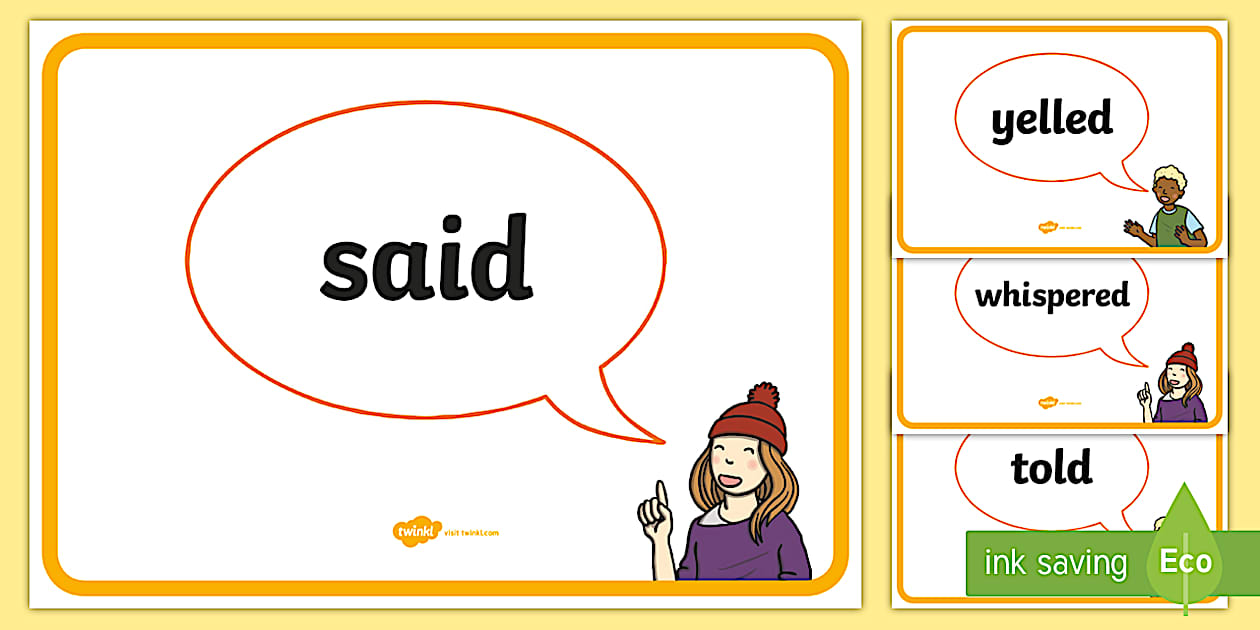 Alternative Words For Said Posters (teacher made) - Twinkl
